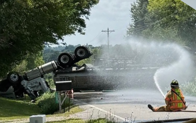 More than 5,000 gallons of gasoline spilled onto a Clay County road ...