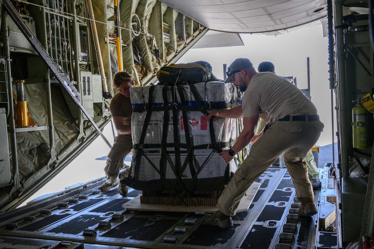 Canadian Forces airdrop humanitarian aid into Gaza for the first time