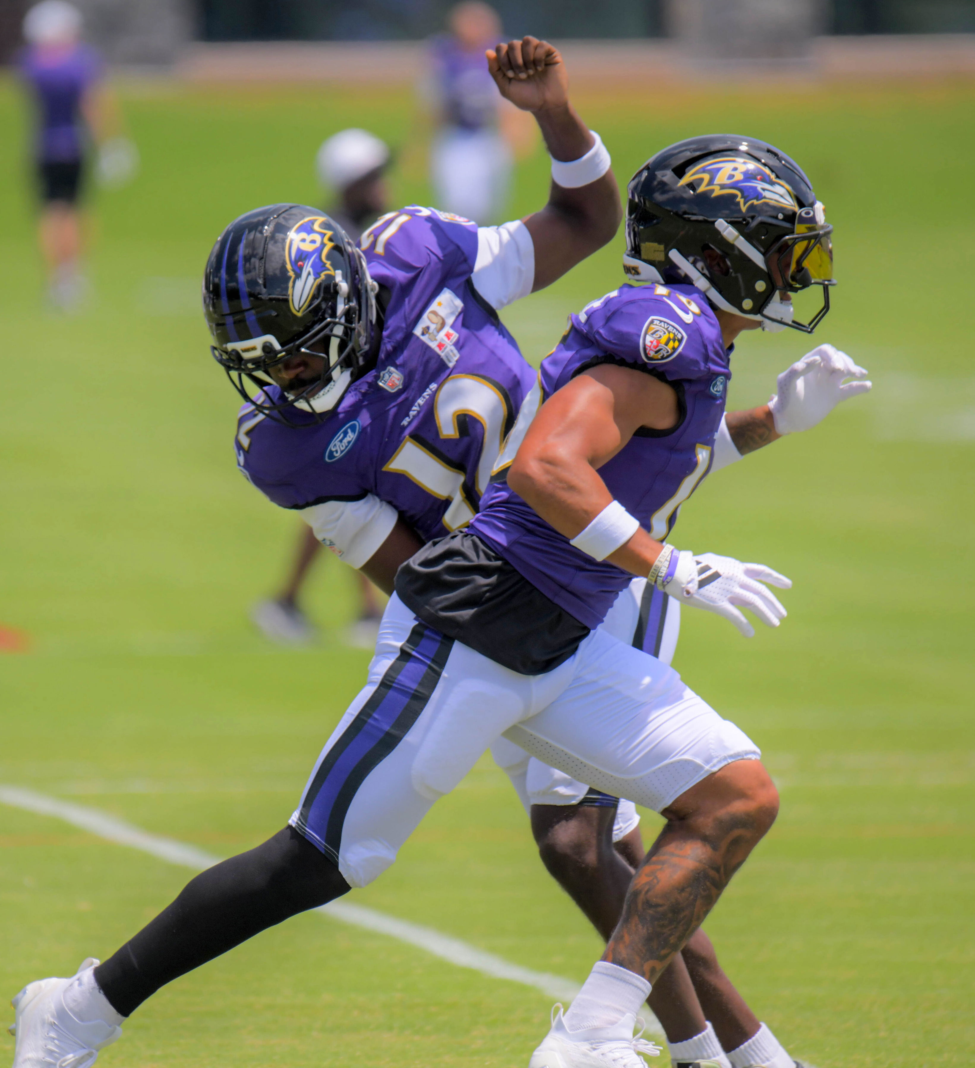 From hospitalizations to pancake blocks, the Ravens love playing in pads