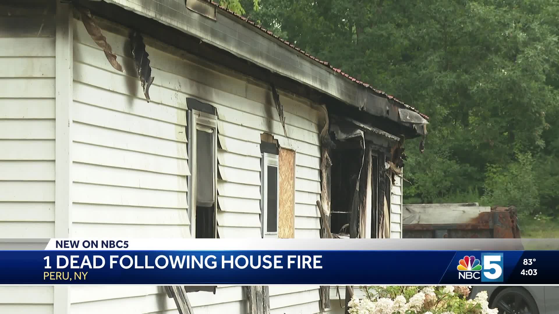 One dead following house fire in Peru, New York