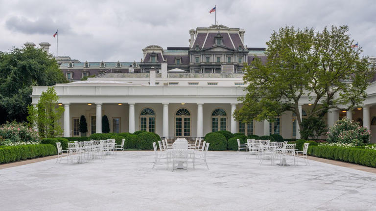 The history behind Trump's newly paved Rose Garden