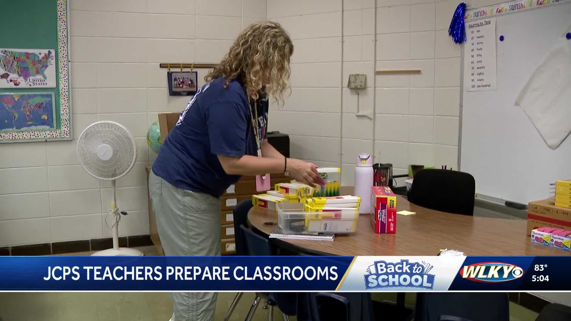 ‘Best first day ever’: JCPS teachers prep classrooms for back-to-school ...