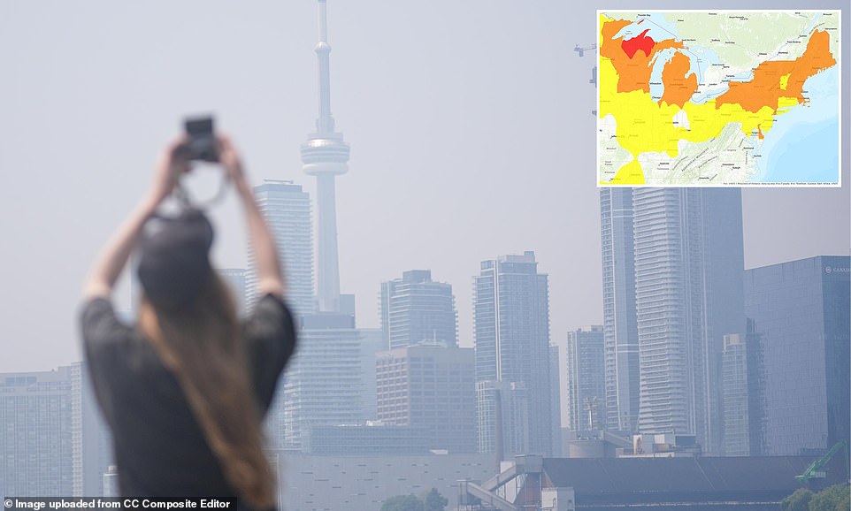 Americans advised to stay inside today amid air warning