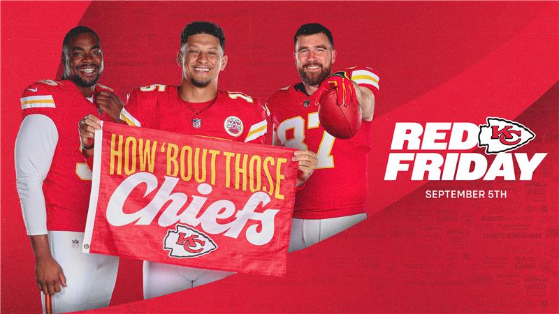 Chiefs unveil ‘Red Friday Flag,’ celebrate 2025 season kickoff