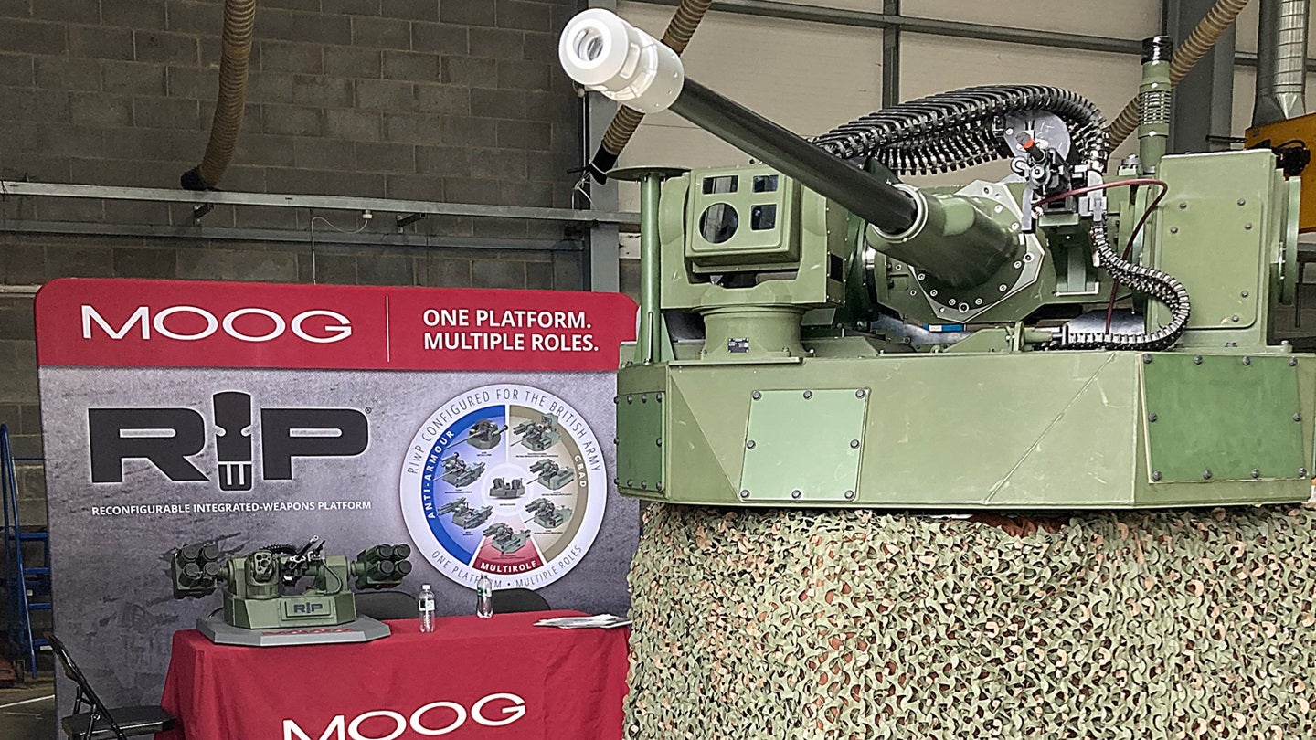 Moog showcases larger gun variant of RIwP in UK