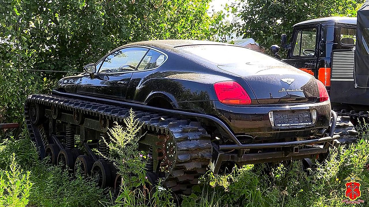 Police raid uncovers bizarrely upgraded Bentley with tank tracks
