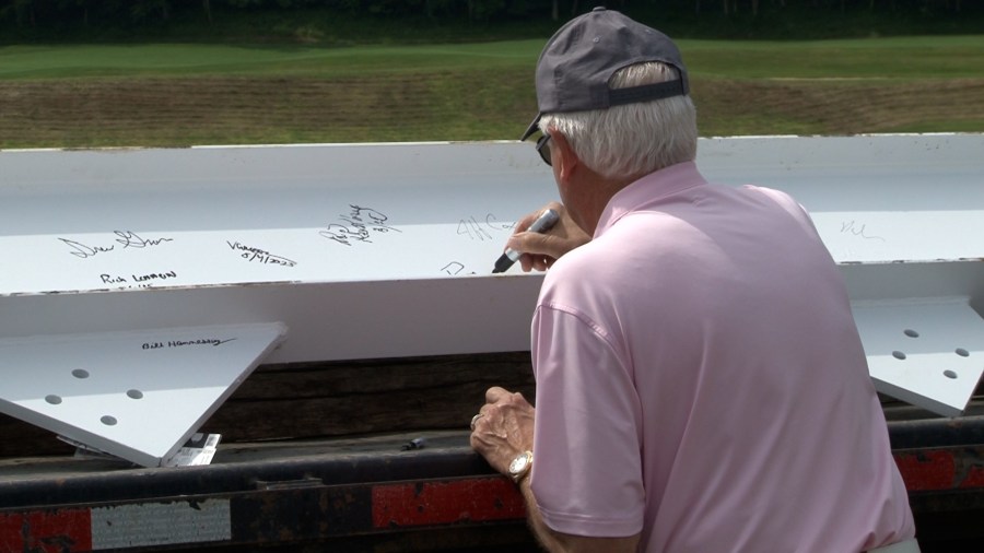 Ceremonial steel beam signing held for new Harrison County hospital