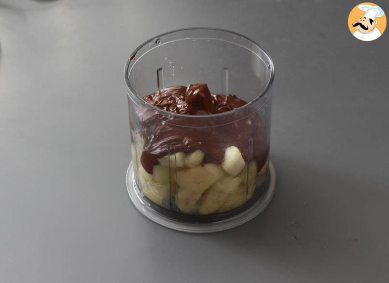 Fudge de chocolate y pera con sólo 2 ingredientes