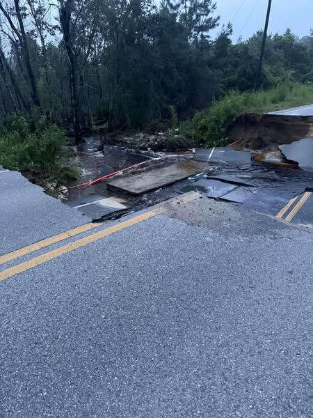 Wayne County road closed due to major damage