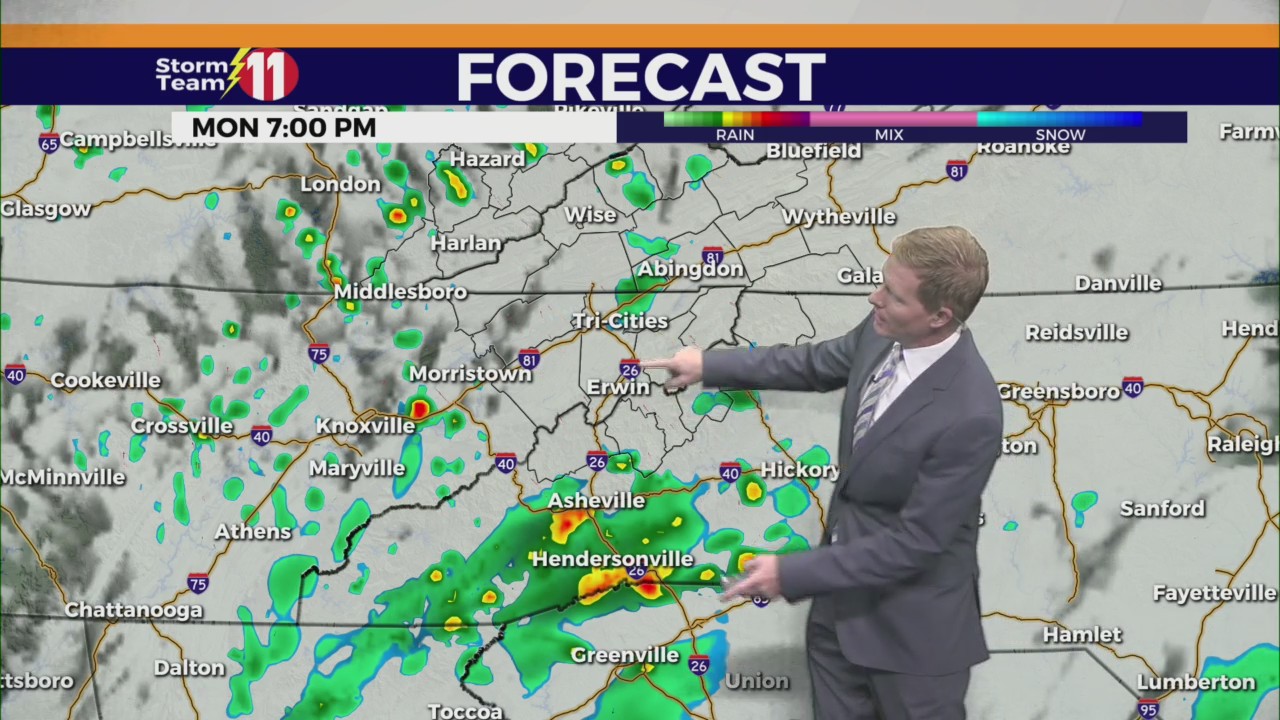 Rain showers return tonight