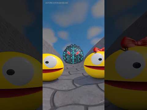 Pacman vs rolling robot monster 🌀🎢🤞#pacman #robotpacman