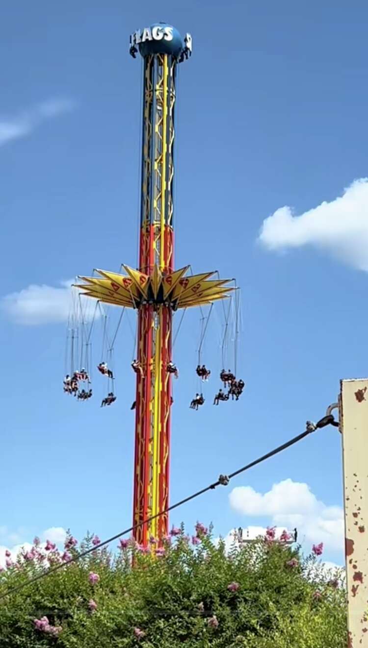 'My biggest fear': Rides stop midair, flood with water at Six Flags ...