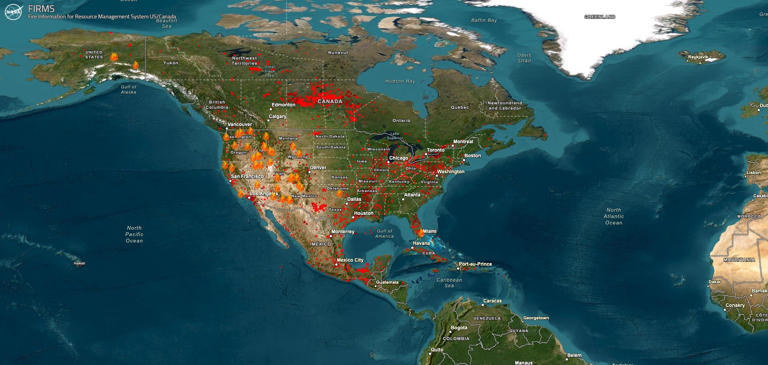 Wildfires mapped: Where will be affected by smoky conditions this week?