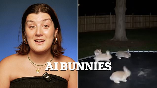 Viral 'bunnies on a trampoline' video is revealed to be AI