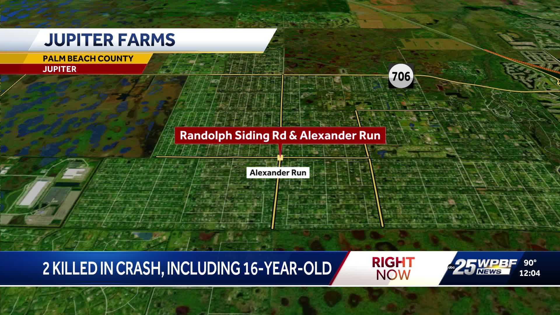 16-year-old killed in Jupiter crash