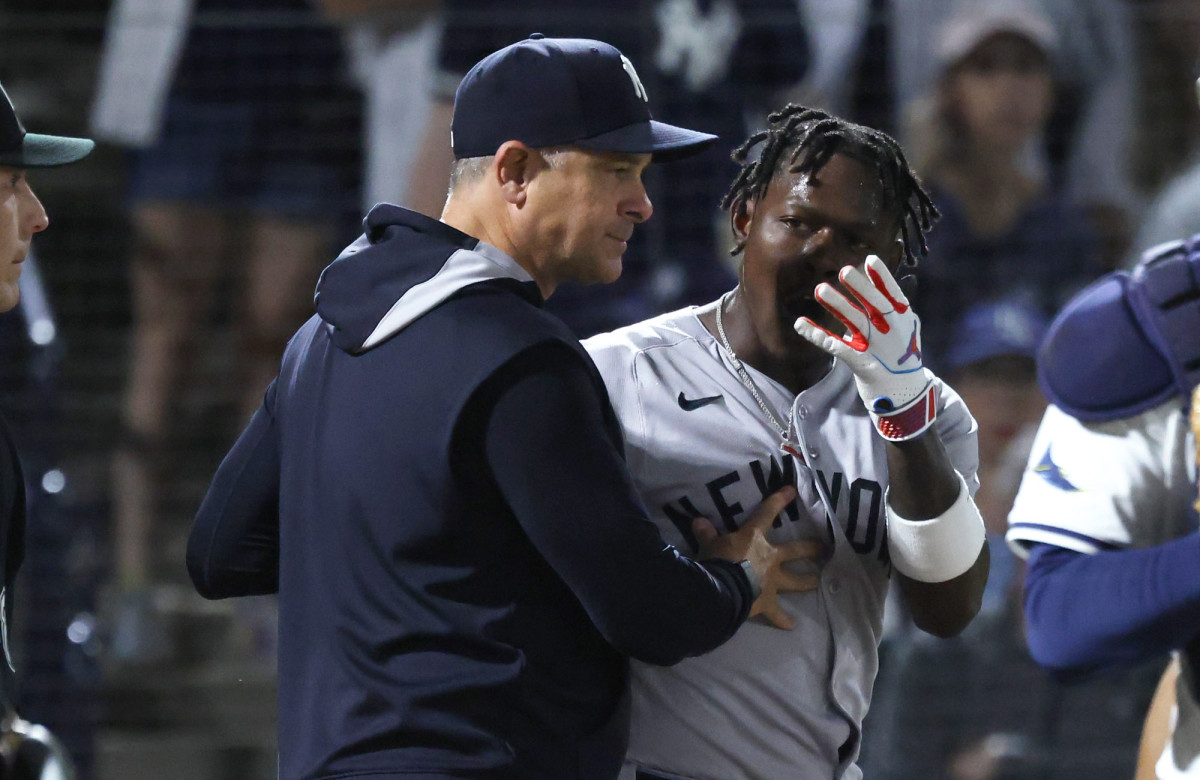 Tigers Fans Flame Aaron Boone Over Jazz Chisholm Jr Controversy