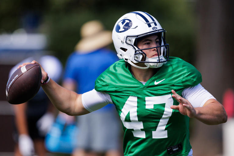 Why BYU football named true freshman Bear Bachmeier its starting ...