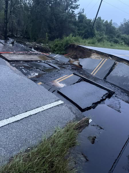 Wayne County road closed due to major damage