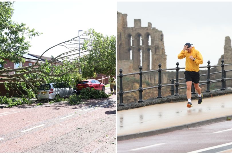 Storm Floris batters the North East with trees falling and households ...