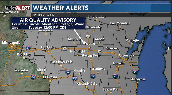 First Alert poor air quality again on Monday, hot & humid by the end of ...