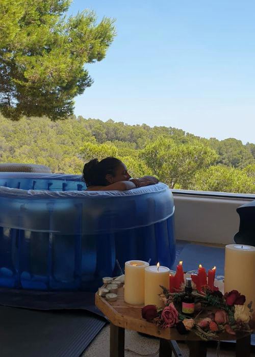 Vick Hope gives birth at home in Ibiza as Calvin Harris shares baby’s ...