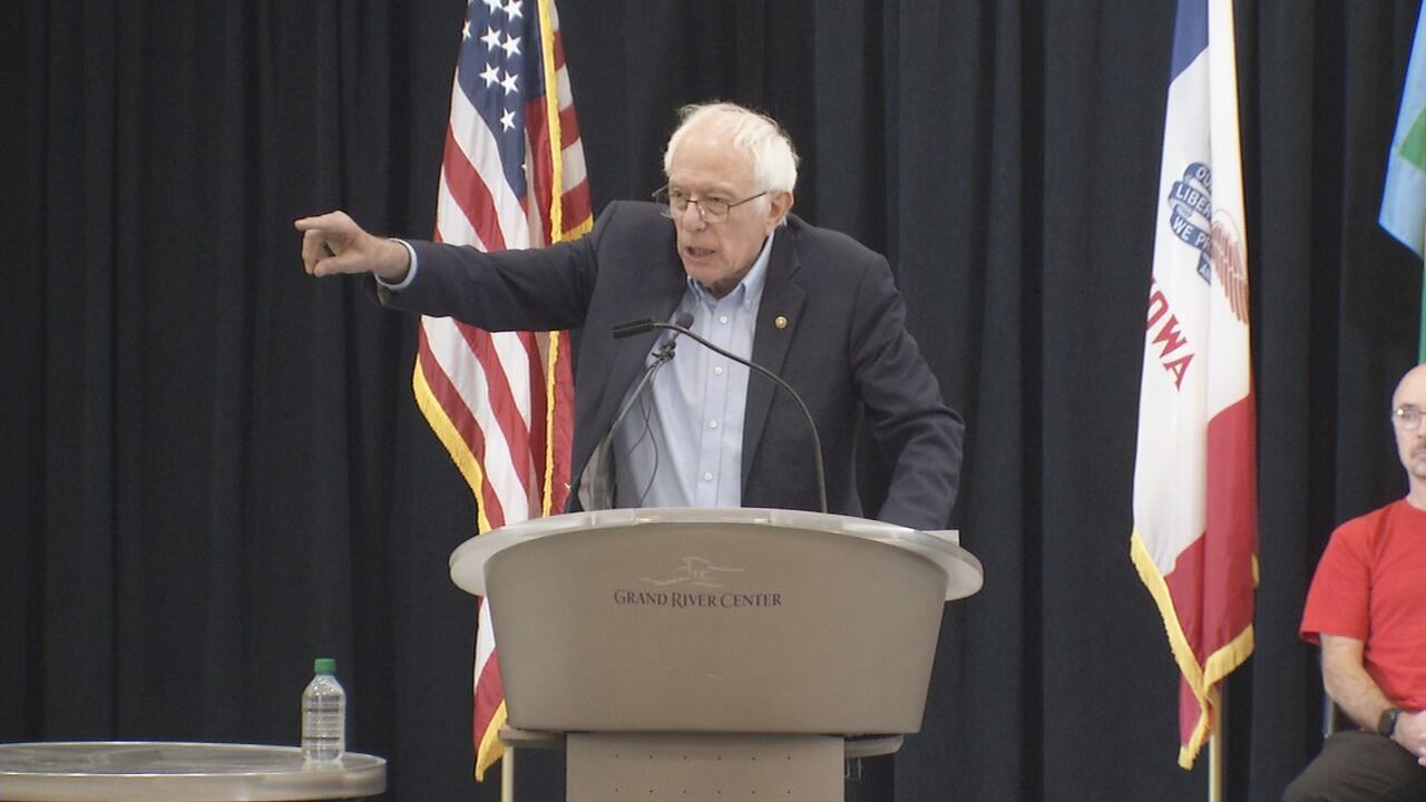 Senator Bernie Sanders speaks out ahead of Iowa ICE protest