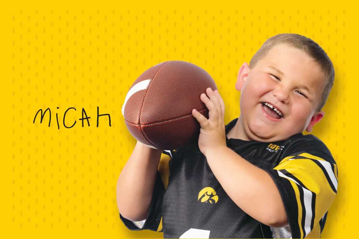 7-year-old Greenfield boy is next Iowa football Kid Captain