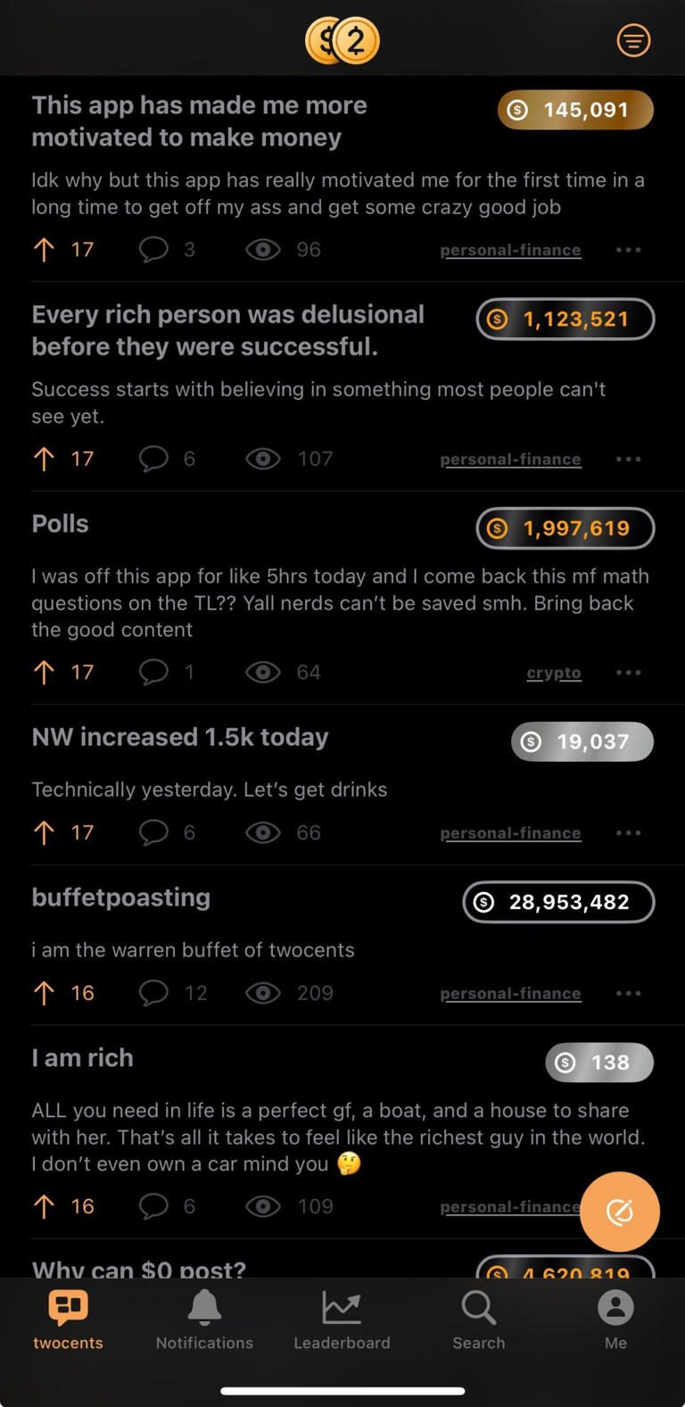 Buzzy new social media platform replaces usernames with net worth