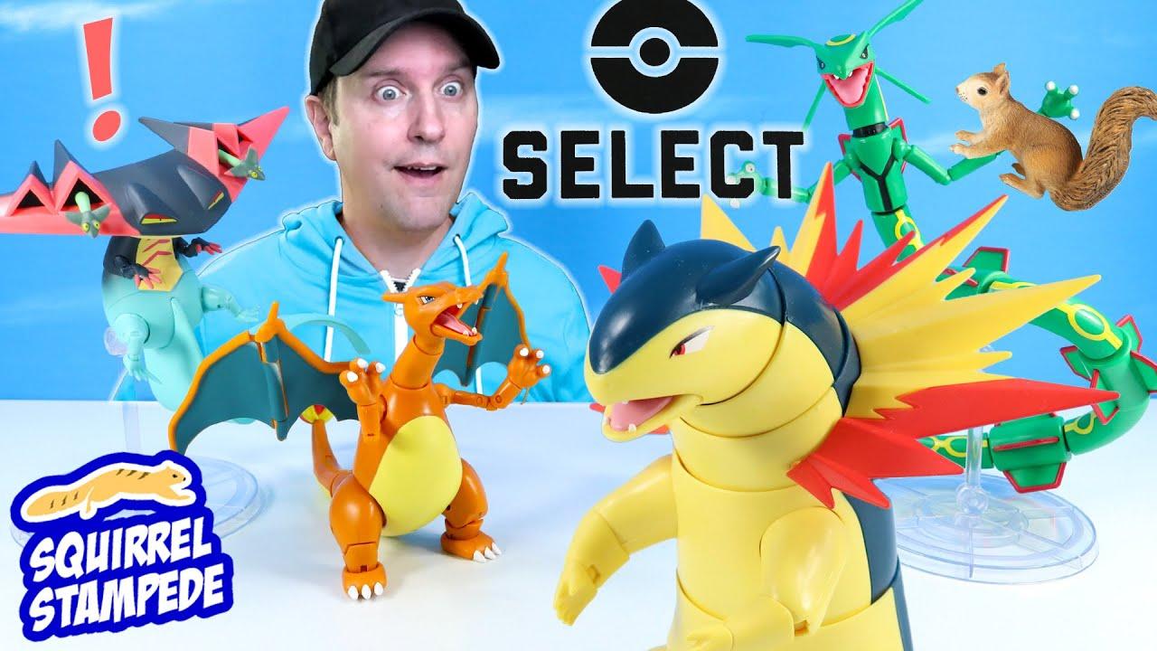 Pokemon Select Fancy Action Figures Dragon Types & Typhlosion Squirrels ...