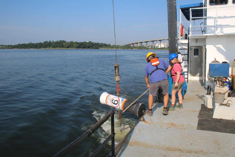 Construction speed, exclusion zones installed around Key Bridge site