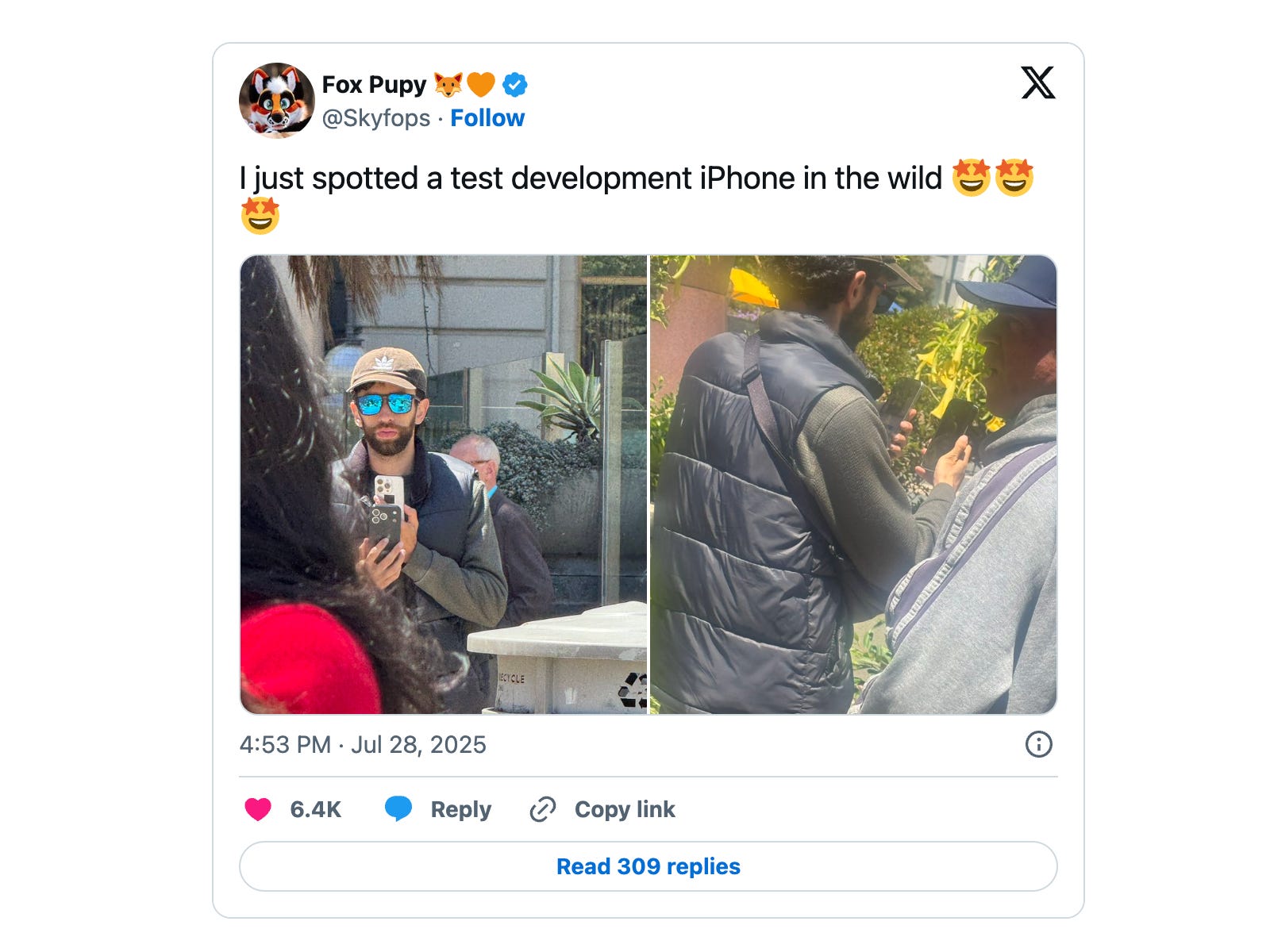 A possible iPhone 17 spotting in the wild is yet another reminder that cameras are everywhere