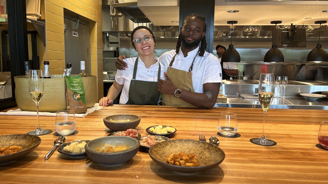 "Chopped" chef opens pasta stall in Charlotte's Optimist Hall