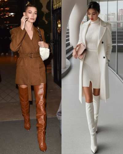Looks con botas largas que alargan tu figura y estilizan tu look