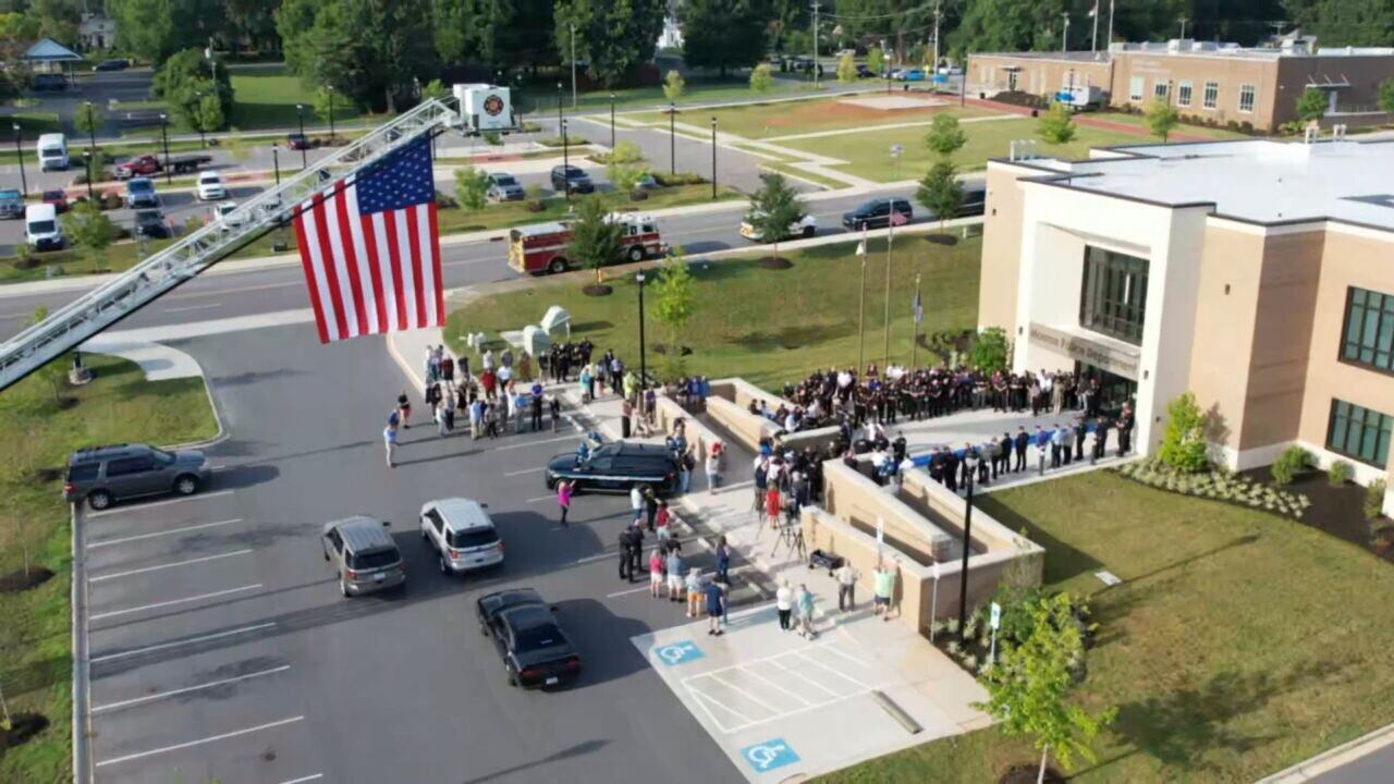 Monroe officer shot on the job receives warm welcome back to work