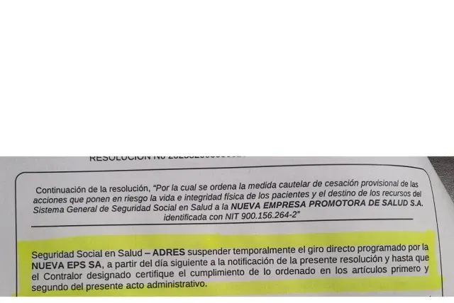 Supersalud elimina la orden de ‘suspender giro directo’ a clínicas y ...