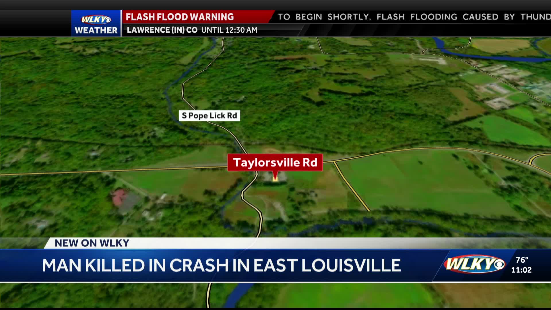 Man dead after crashing into tree on Taylorsville Road, police say