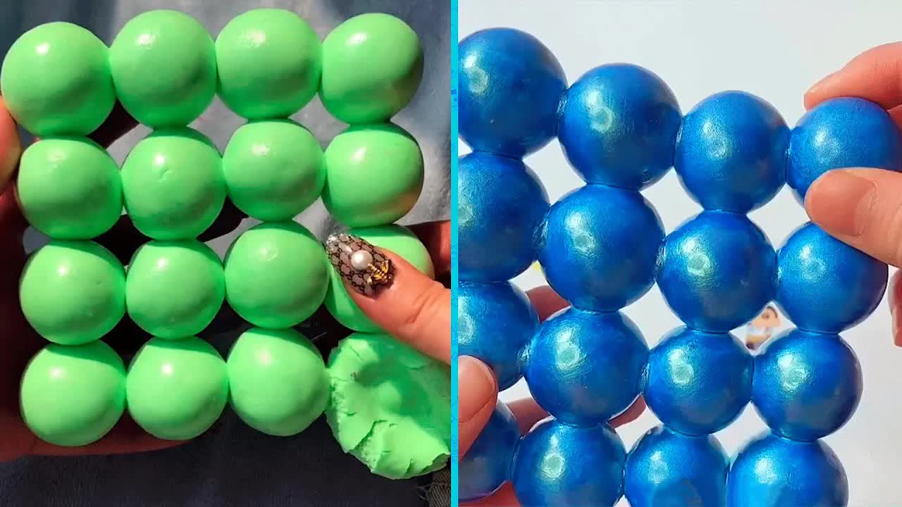 Oddly Satisfying CLAY CRACKING BALL SLIME ASMR - Relaxing Slime Videos ...