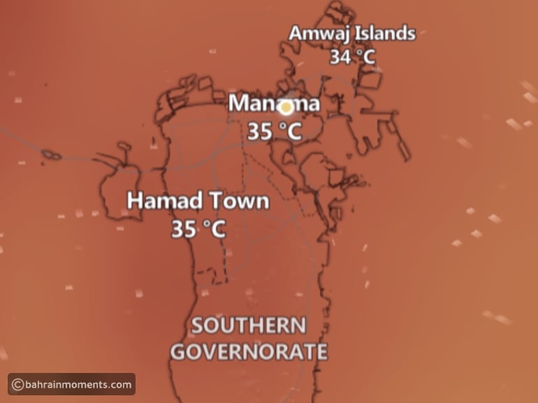 Sunny and Humid with a High of 37°C: Manama Weather Today, August 5