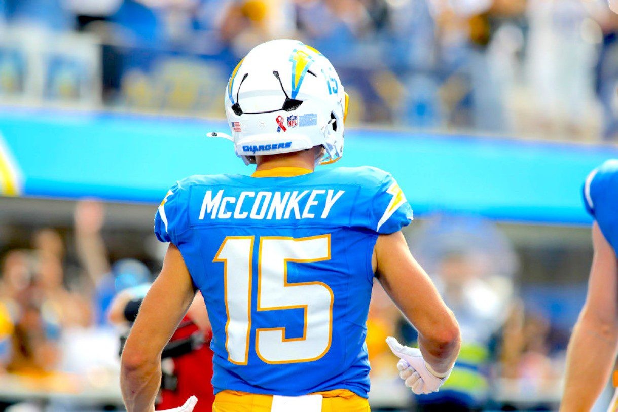 Ladd McConkey dealing with hamstring strain, expected to be ready for camp