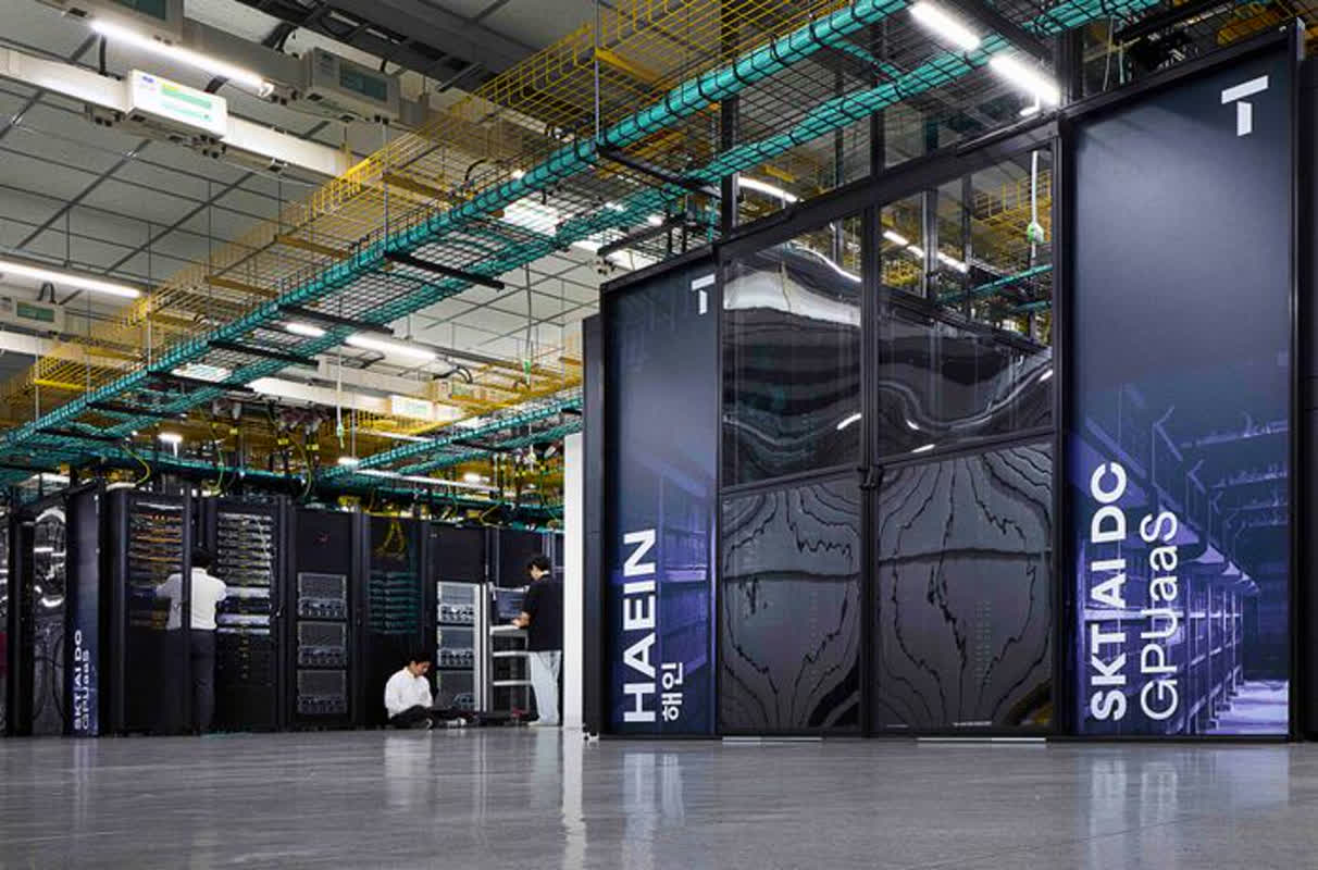 SKT, 엔비디아 B200 기반 GPU 클러스터 ‘해인’ 가동