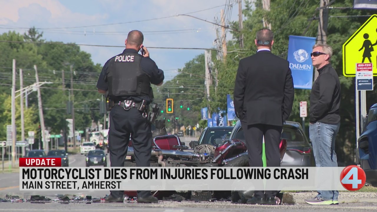 63-year-old dies after motorcycle crash in Amherst