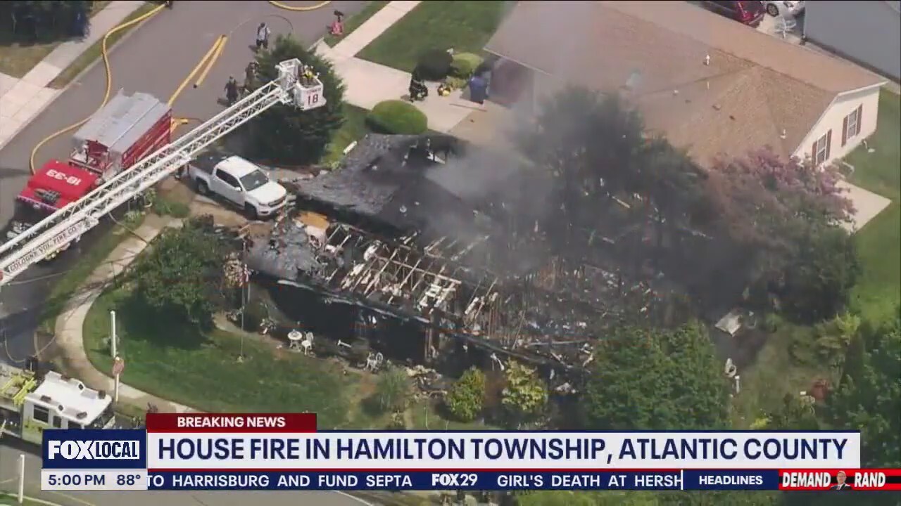 House fire in Hamilton Township