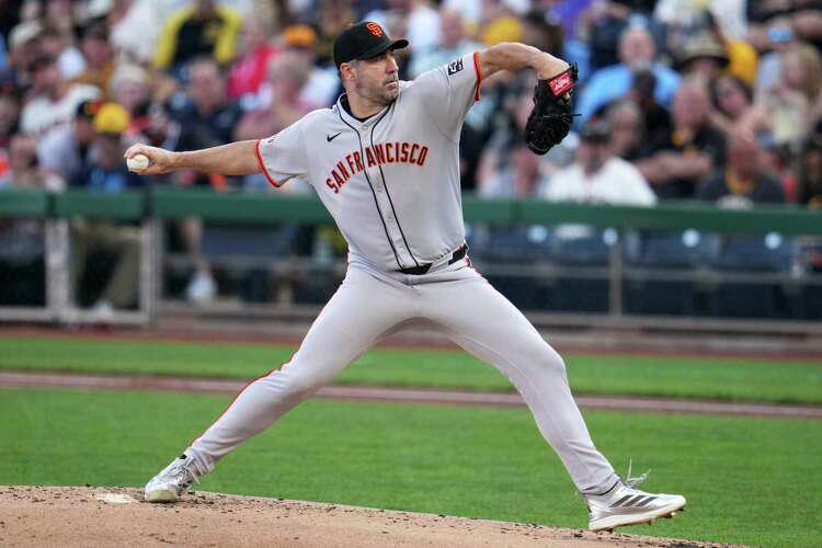 Giants' Justin Verlander gets a no decision as Pirates score twice in ...