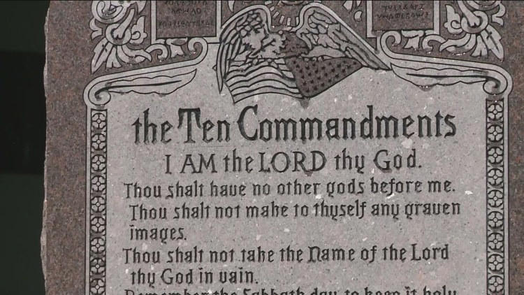 Arkansas law requiring Ten Commandments to be displayed in schools ...