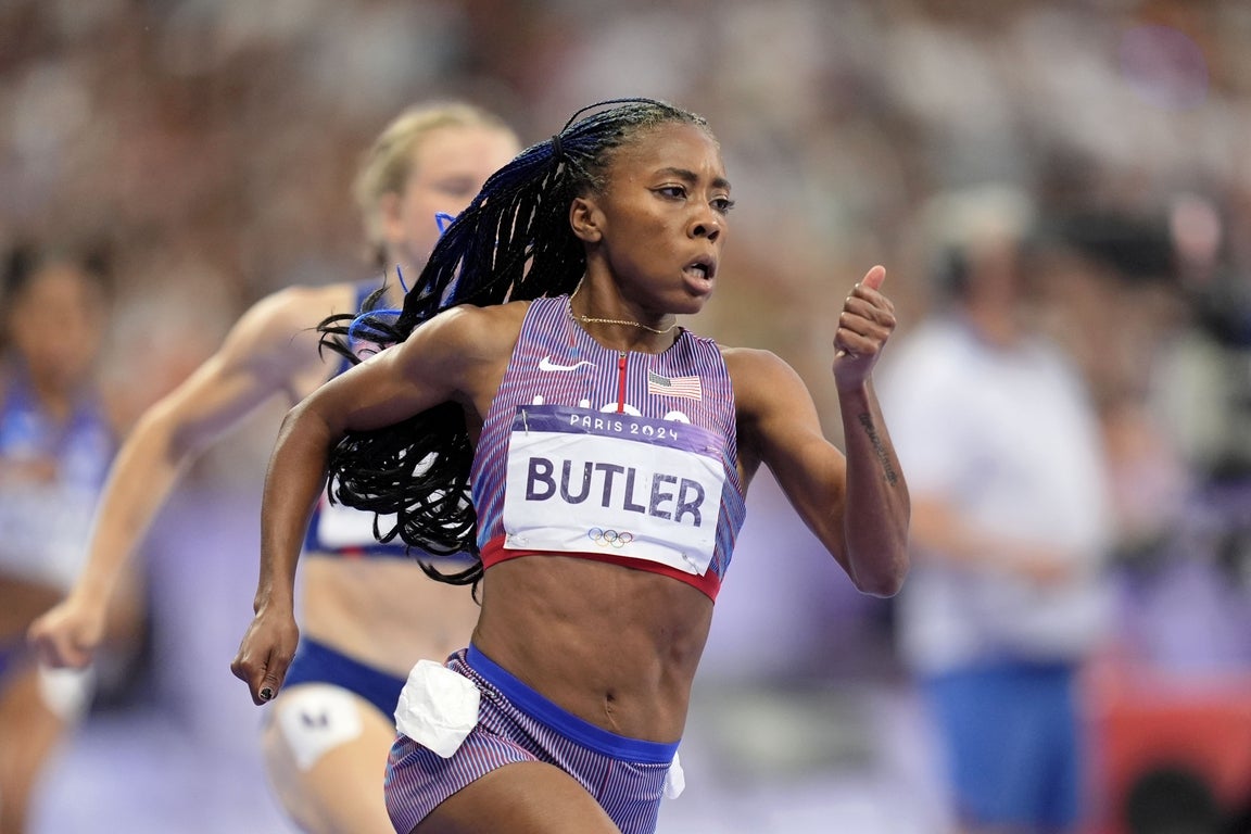 Spectacular images of Georgia track runner Aaliyah Butler's explosive style