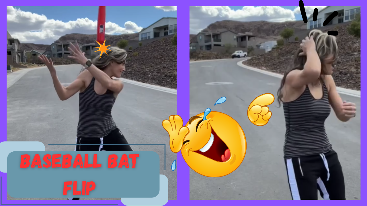 Baseball Bat Flip Challenge... Nailed It (Almost)