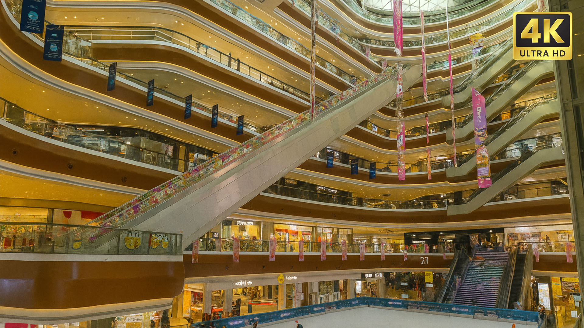 Moderni ostoskeskus Guangdongissa – Kiina 4K