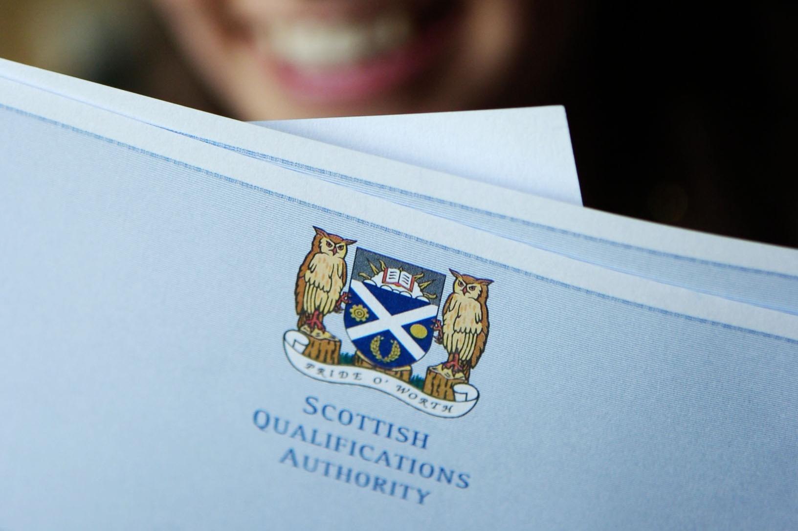 SQA exam results dropping through letterboxes across Falkirk district