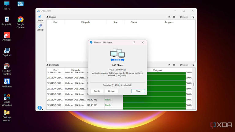 I used this free tool to share files between two Windows PCs without ...