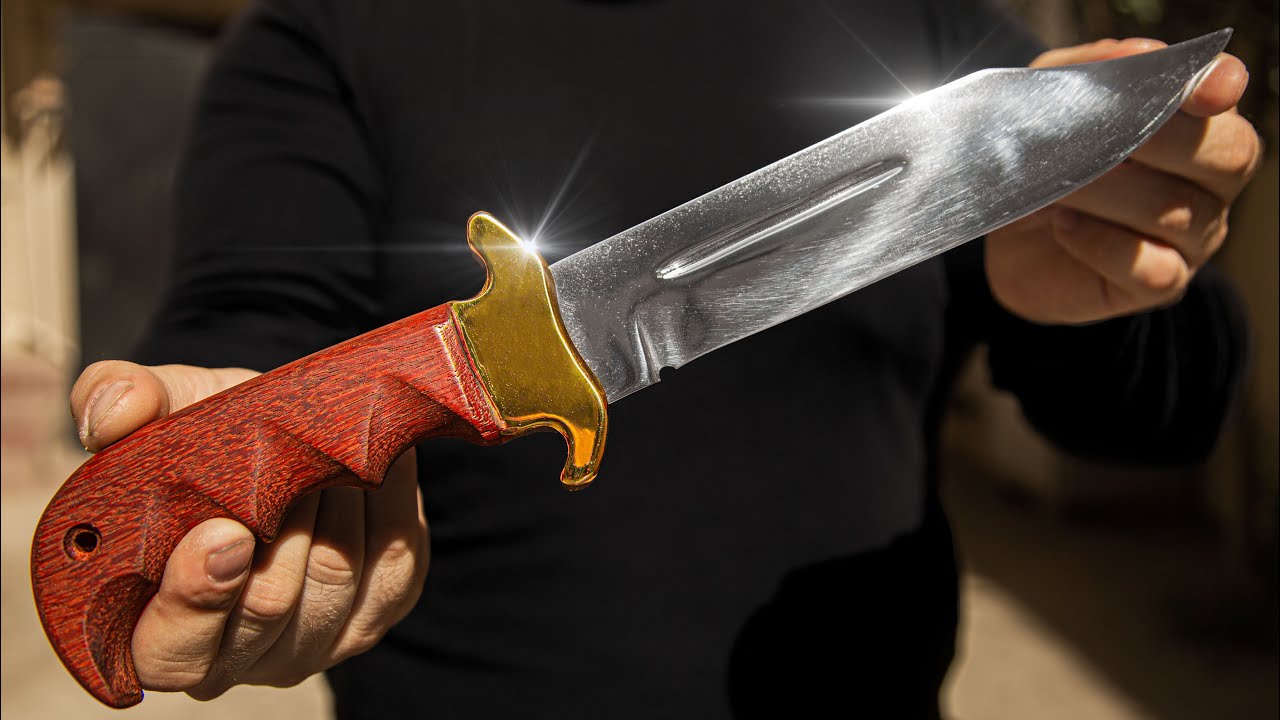 Made a perfectly sharp and shiny knife from an old bearing